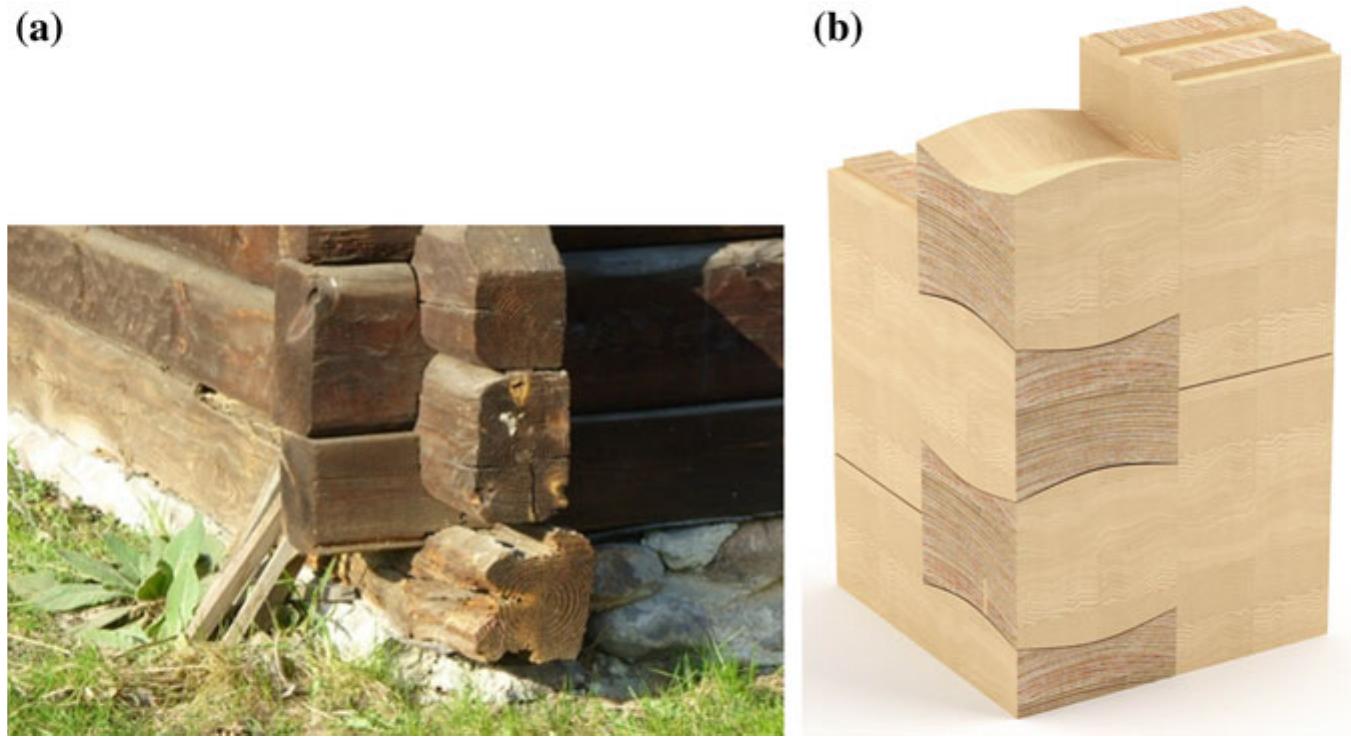 18 types of connections in log construction; (a) the old