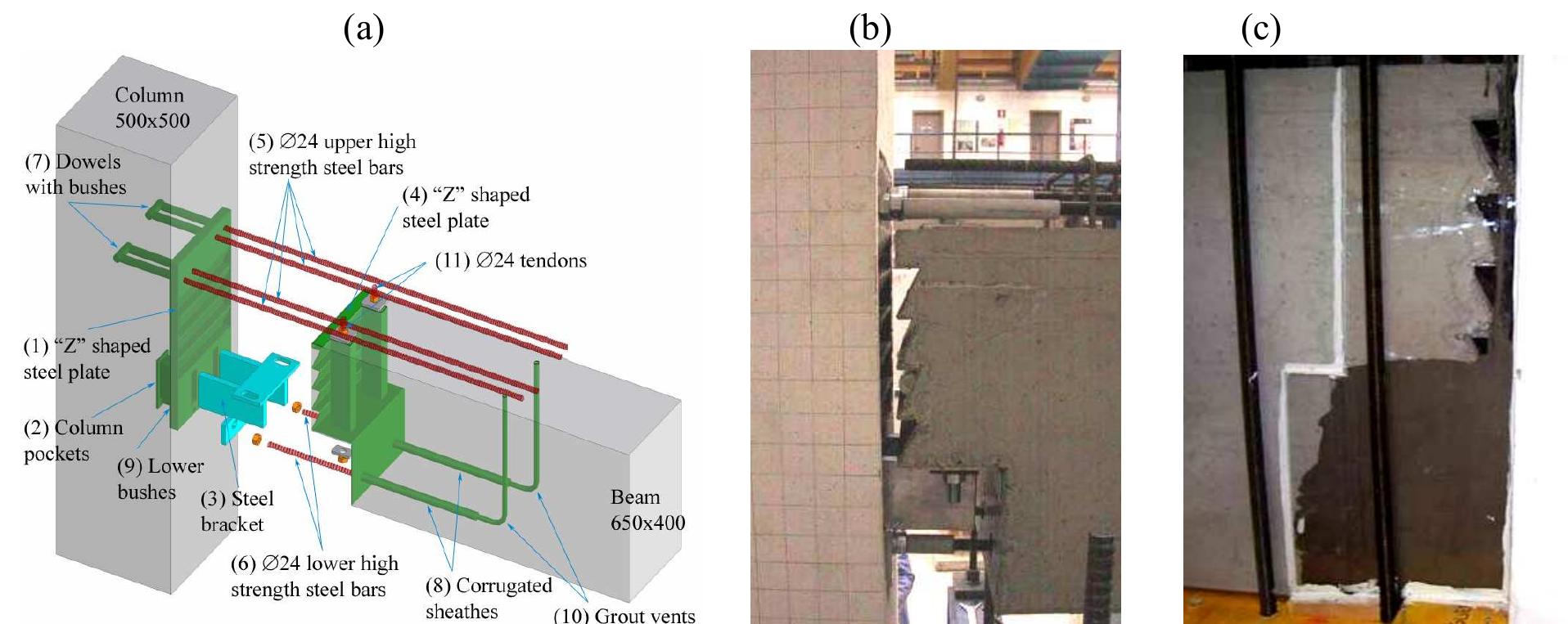 Edilmatic system components for beam-column joints in