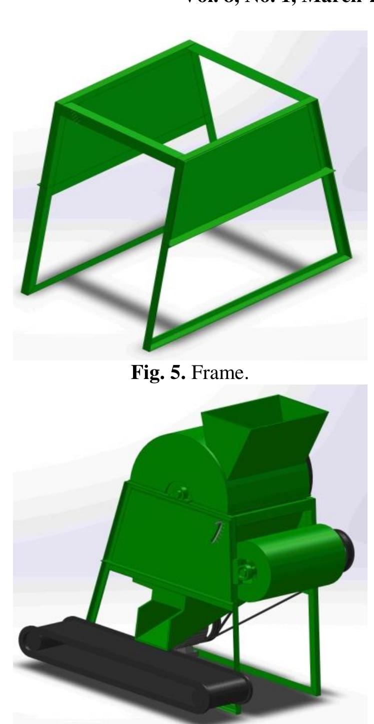 Figure 8 - Design Model of Automated Groundnut Threshing