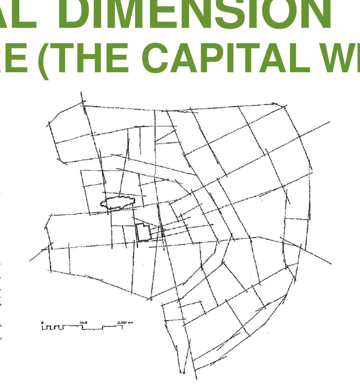 Axial map of rothenburg. {n an axial map, the plan view of