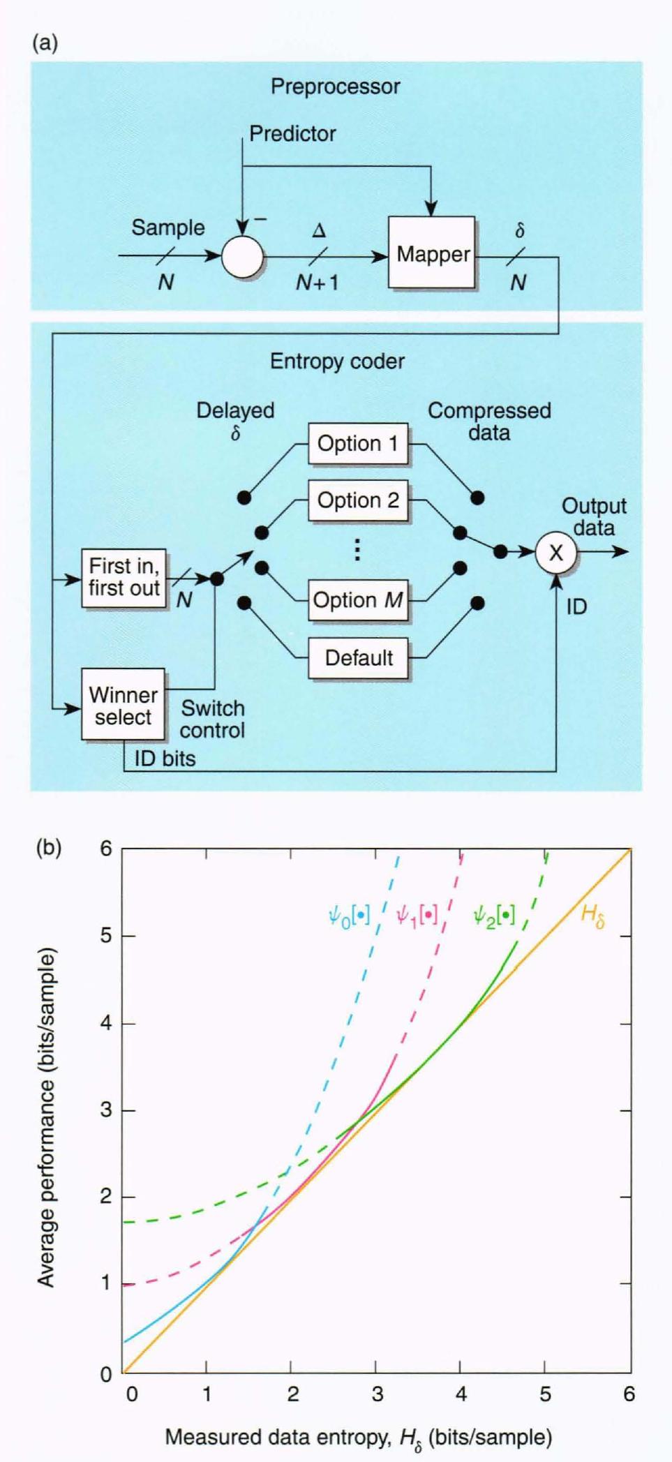 A. rice adaptive encoder architecture. (a) the sample is