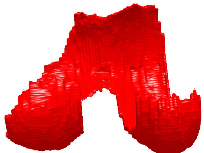 1 a 3d model of the femoral cartilage segmented manually