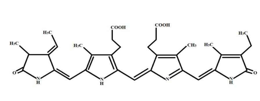 Chemical structure of phycocyanin.