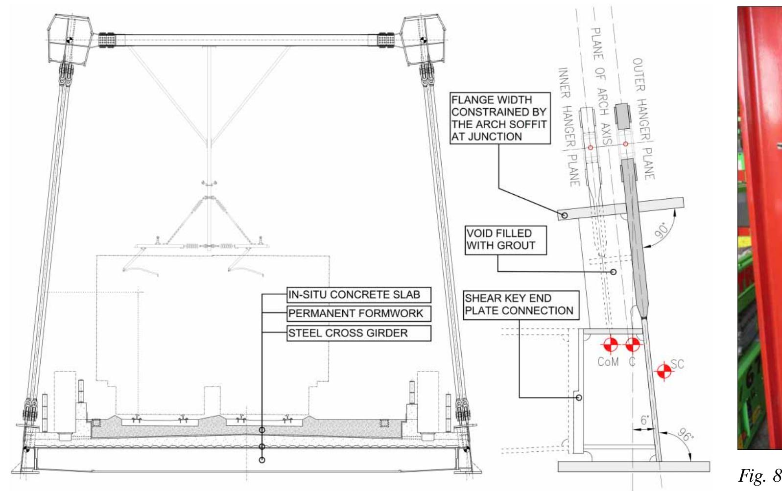 Deck cross section and geometry definition for the