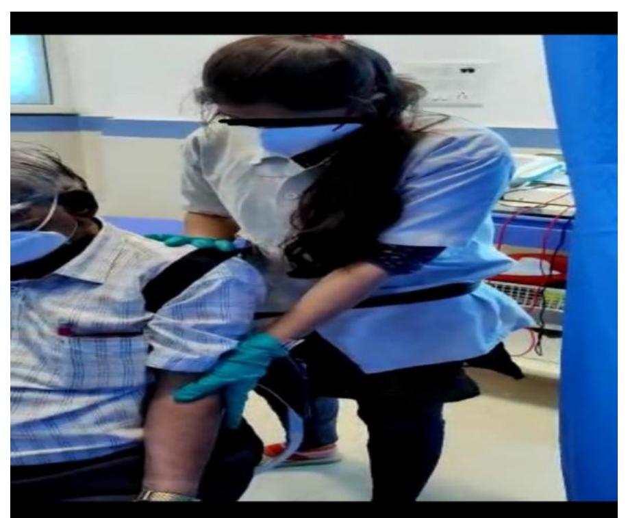 Mulligan mwm for abduction rom i.e. posterolateral glide.