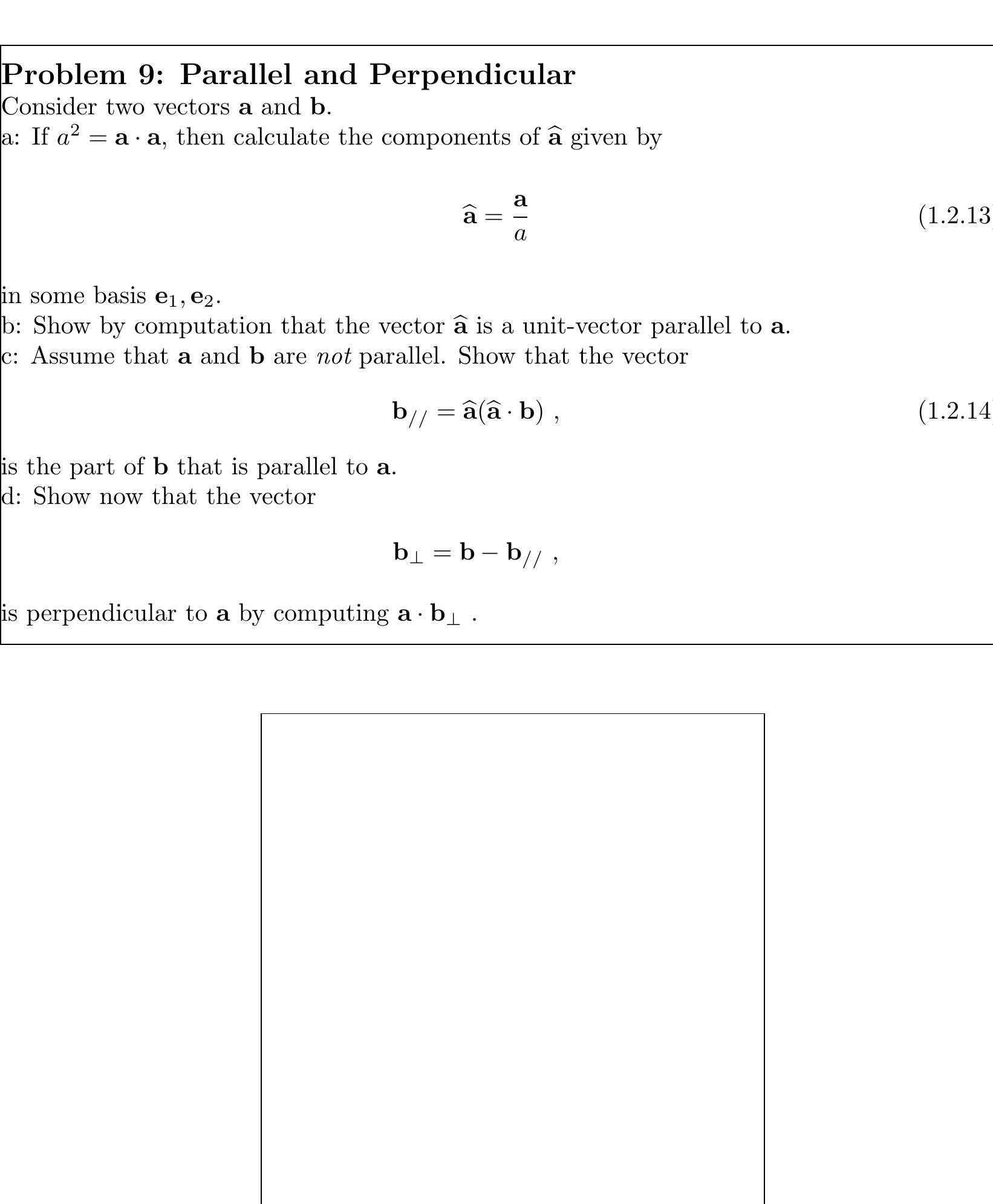 Parallel and perpendicular parts