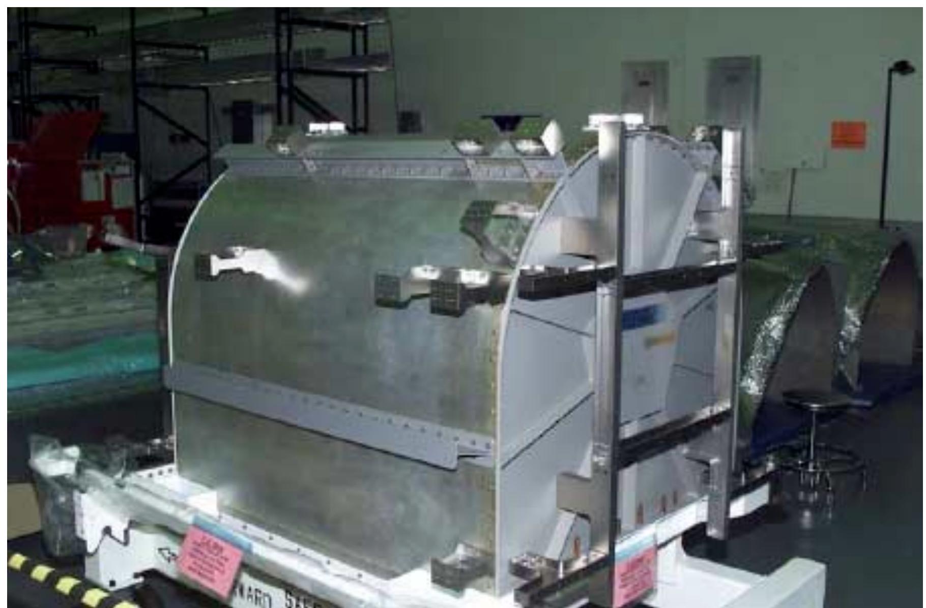 One of the four high pressure g gas tanks which will be