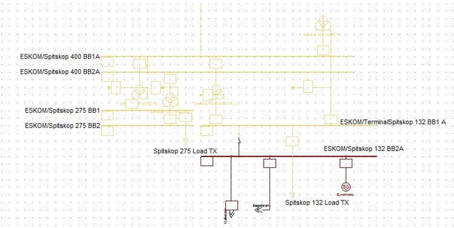 -10 shows the hv power network of eskom b, south africa’s’s