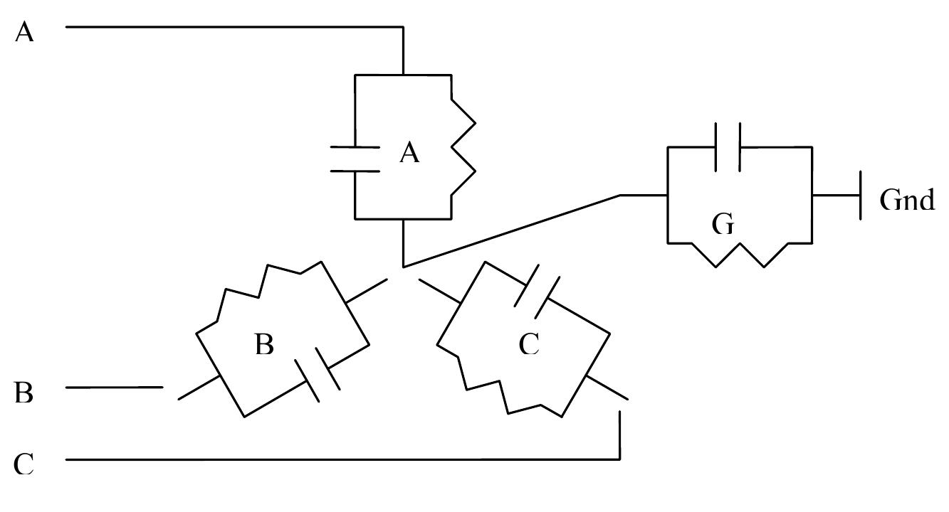 Insulation model of motor winding system insulation and