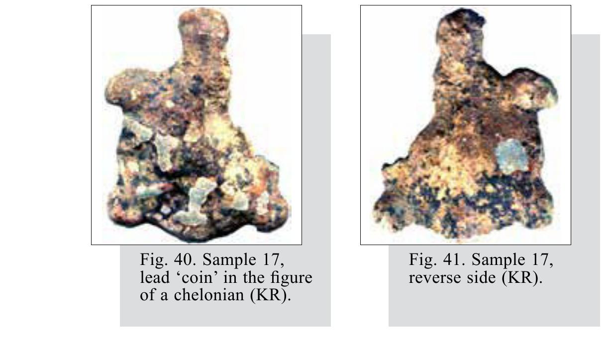 Figure 18 - Ancient lead coins, amulets and artifacts