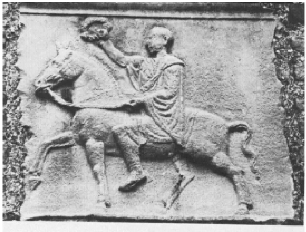 The justinian equestrian statue, dextera elata. les, that