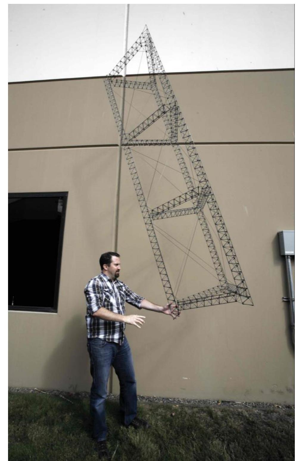 Truss-of-trusses sample. the 2”? order truss sample is 3m