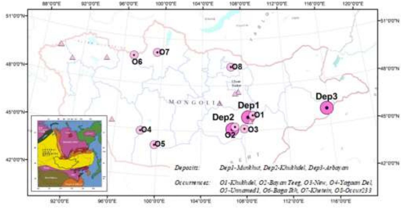 Lithium deposits have three different types and those