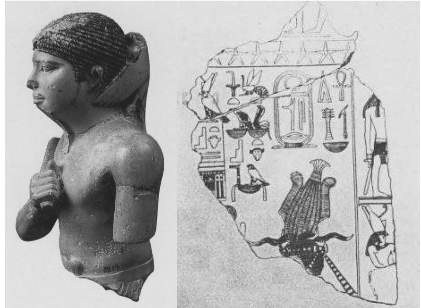 4. statue of neferefra as horus from his upper temple
