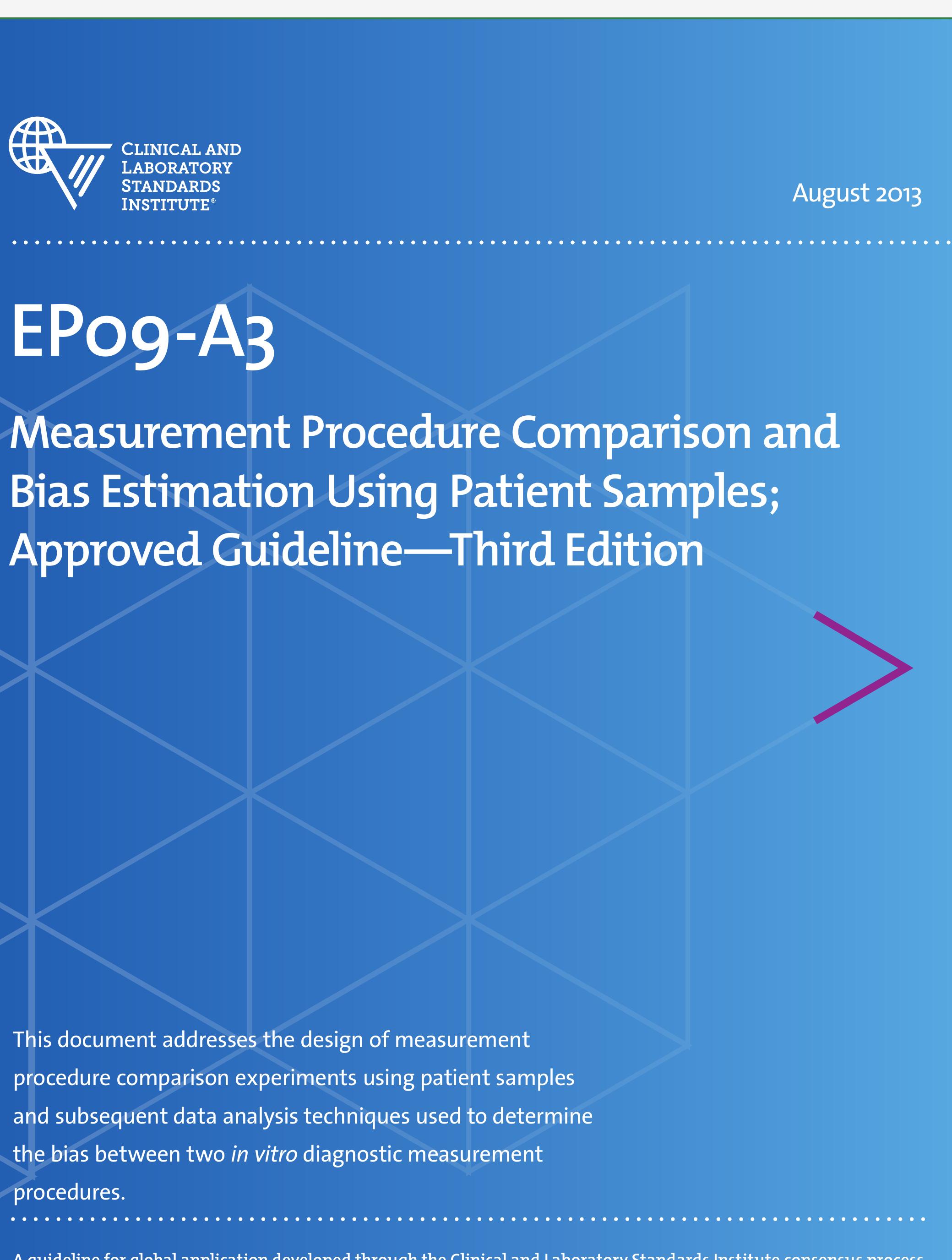 (PDF) Measurement Procedure Comparison and Bias Estimation Using ...