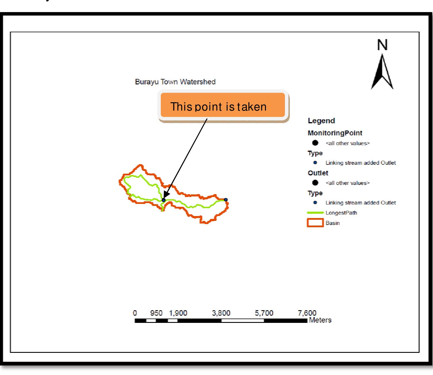 Burayu town catchment figure 4.5: catchment area for