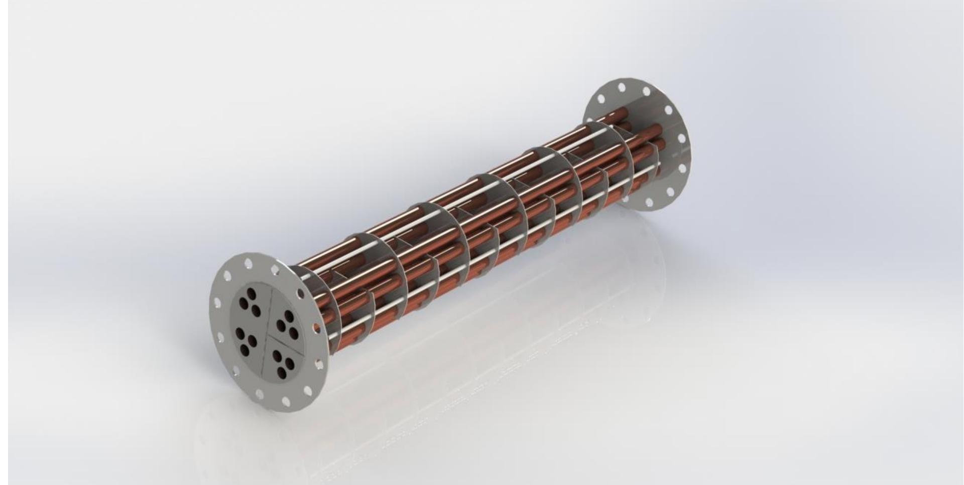 Design 2d drawings of the heat exchanger. figure 4: