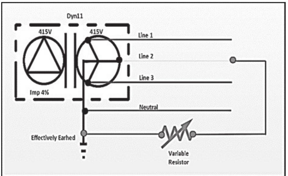Schematic of laboratory test set-up