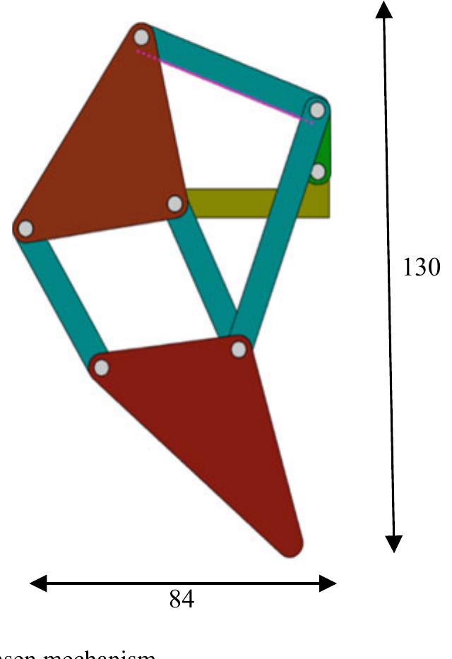 Kinematic analysis of theo jansen mechanism-based eight-leg