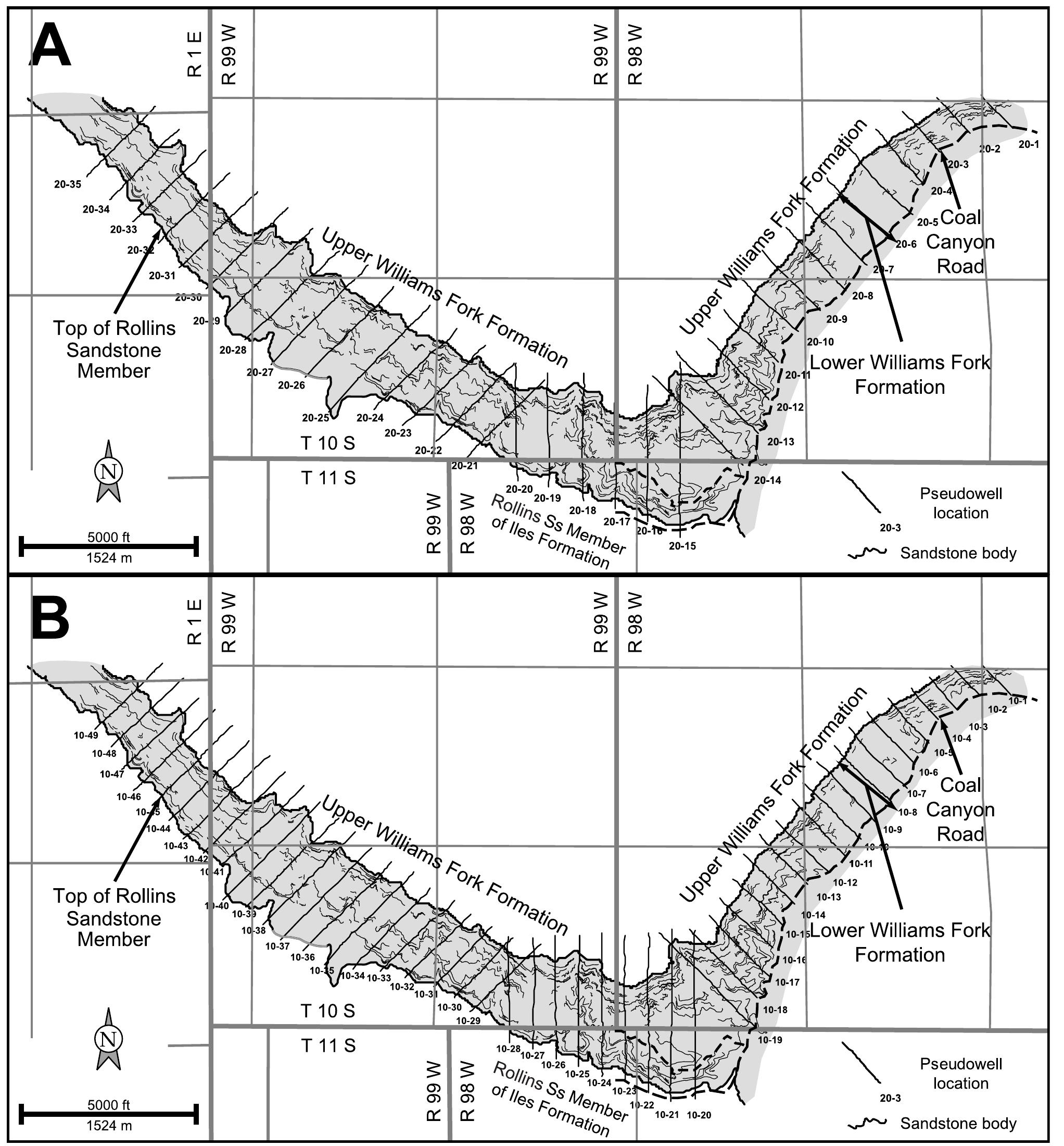 Figure 14 - from Sandstone-body dimensions in a lower