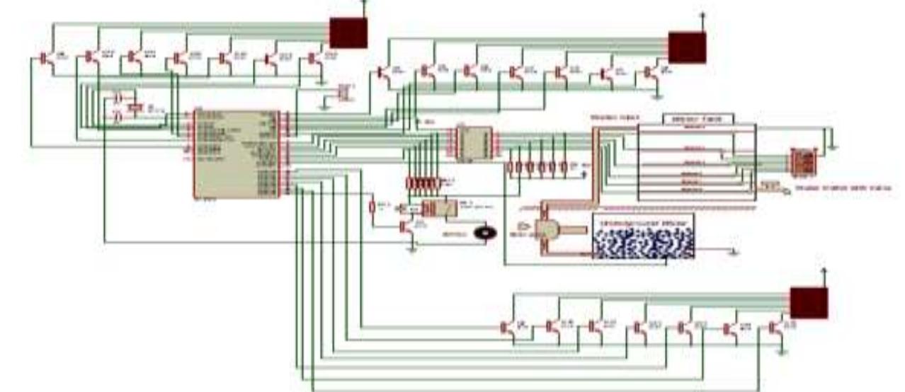 Circuit diagram of microcontroller-based water level control