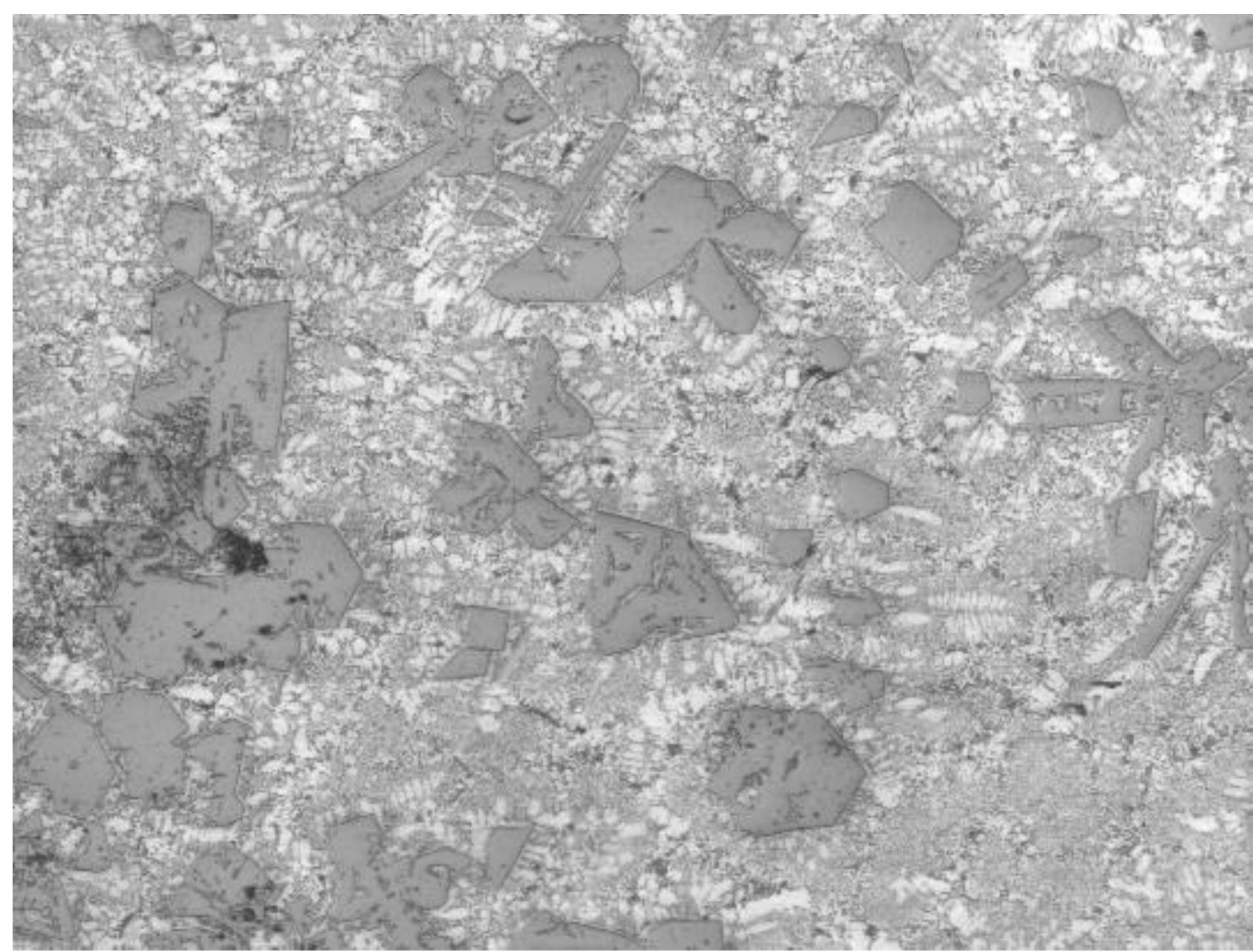 Fi igure 73: microstructure of al-25%si pre- polished with