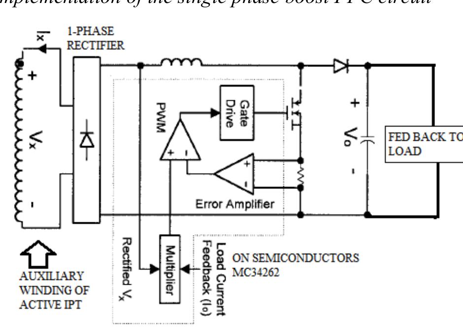 Circuit diagram of boost pfc circuit. operation with 5"& 7"