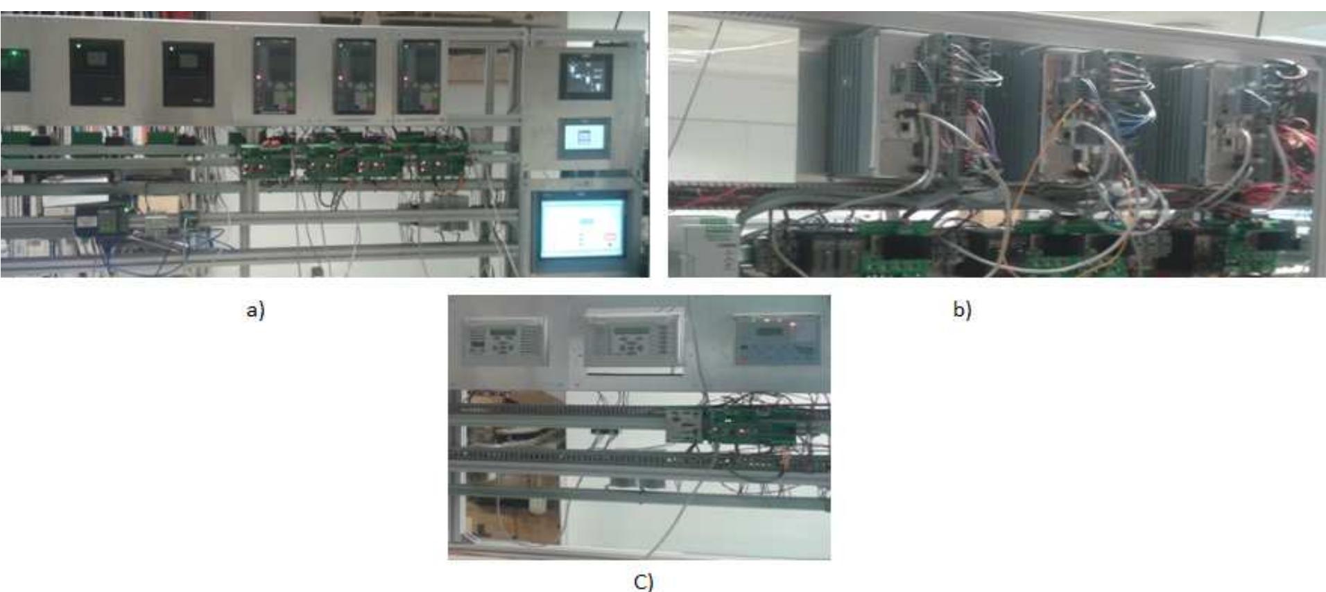 1: the substation automation systems: a) front panel view