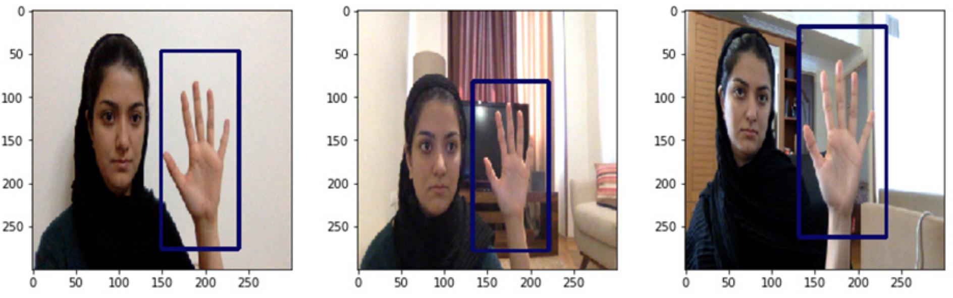 The chosen backgrounds for algorithm evaluation. three times