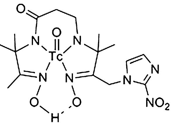 Structure of °°™tc_amido-pnao-nitroimidazole diamine bridge
