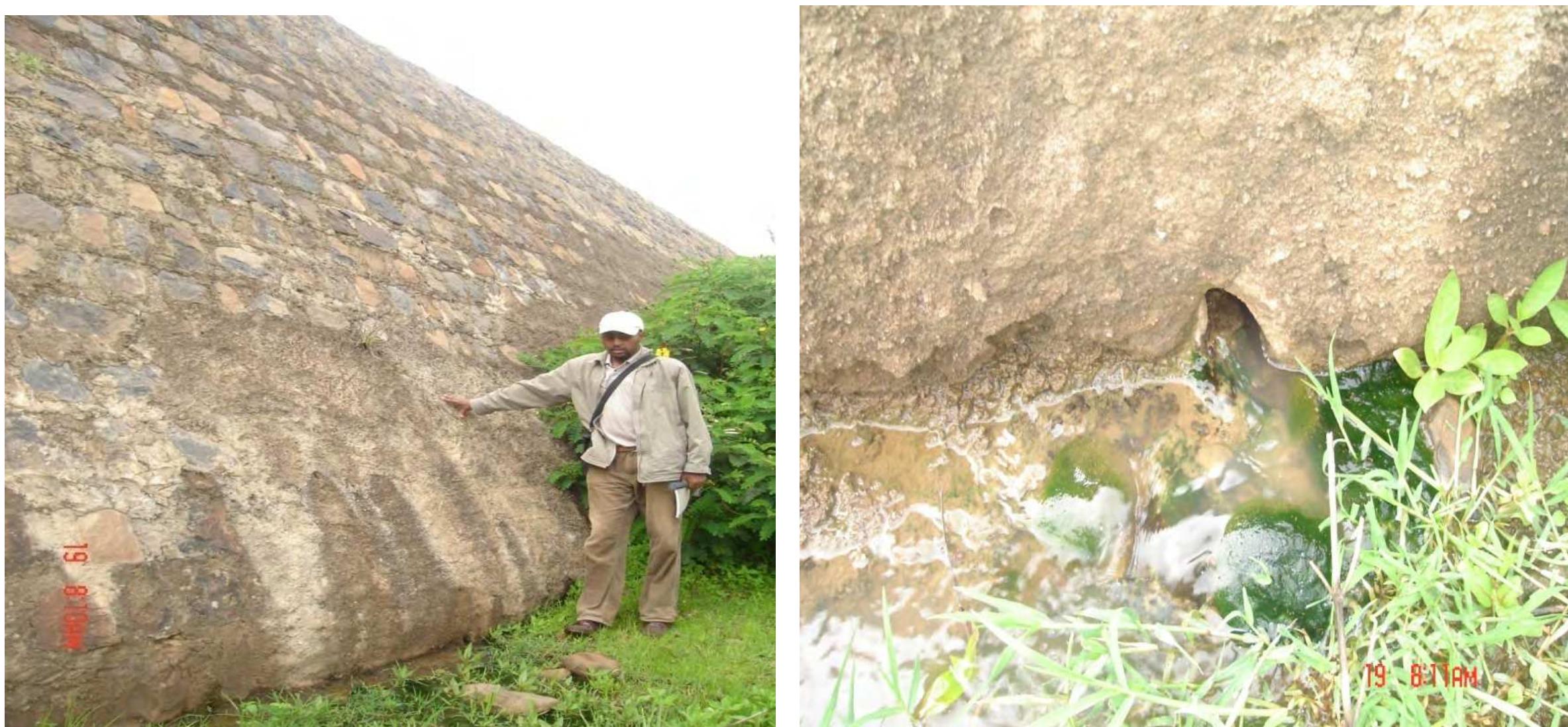 Figure 4 - Hydraulic Failure of Micro Embankment Dams and