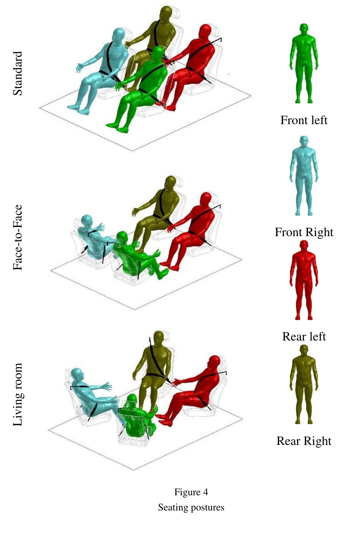 In both standard and non-standard seating configurations,