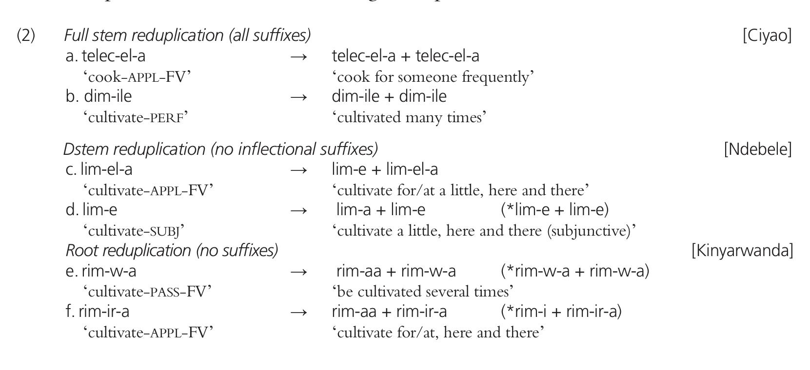 (PDF) What is Reduplication? Typology and Analysis Part 2/2: The ...