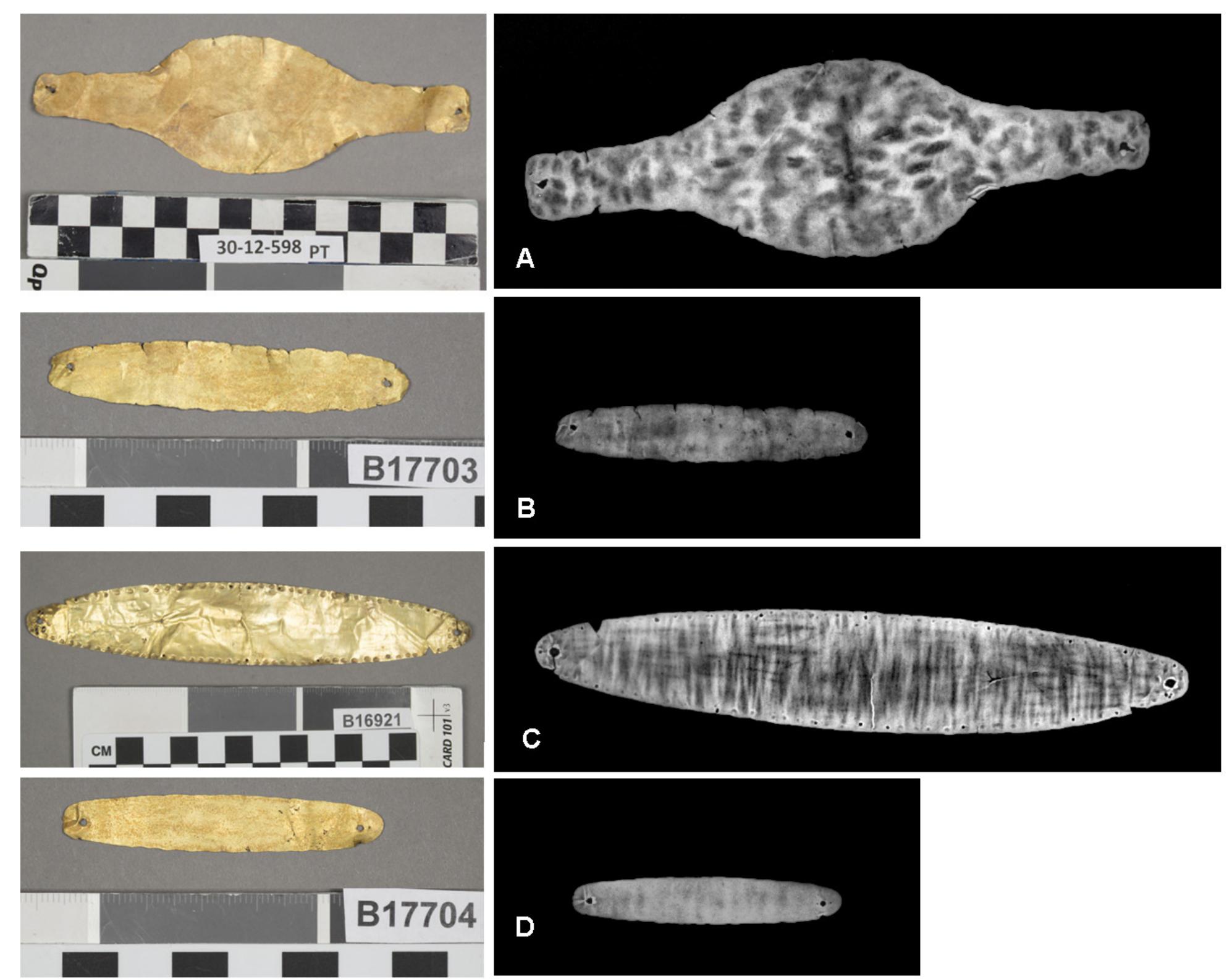 Examples of each of the types of marks observed on the