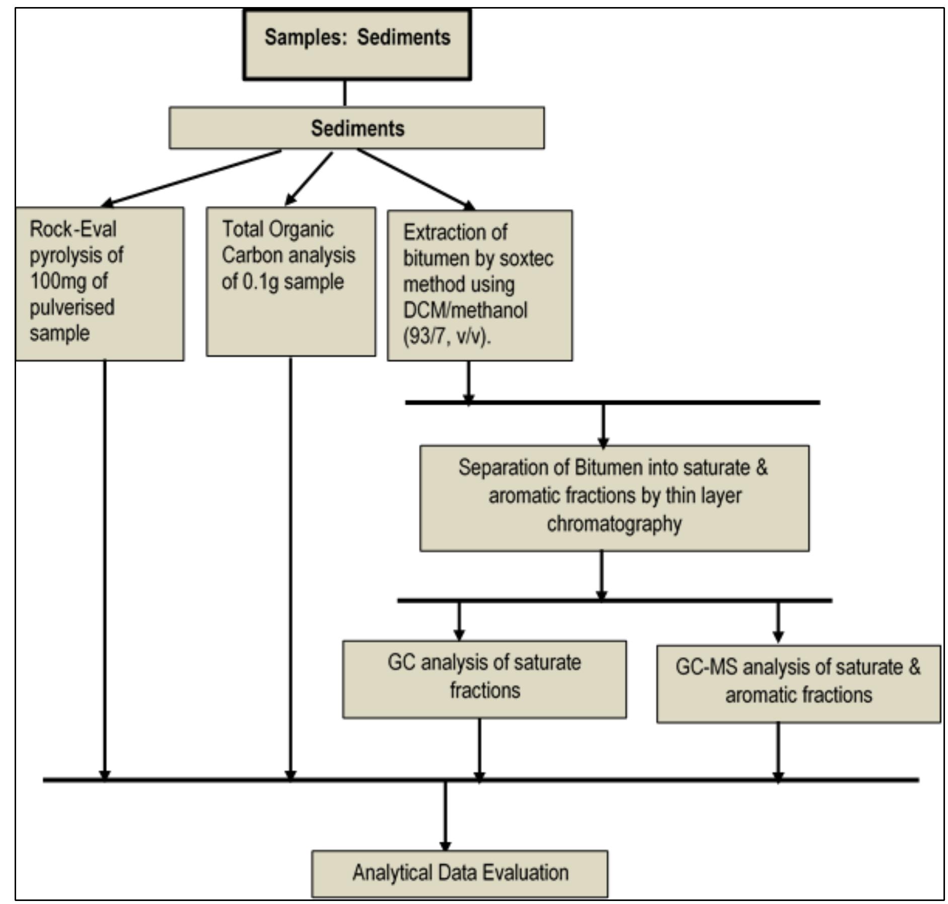 Schematic illustration of the geochemical analysis.