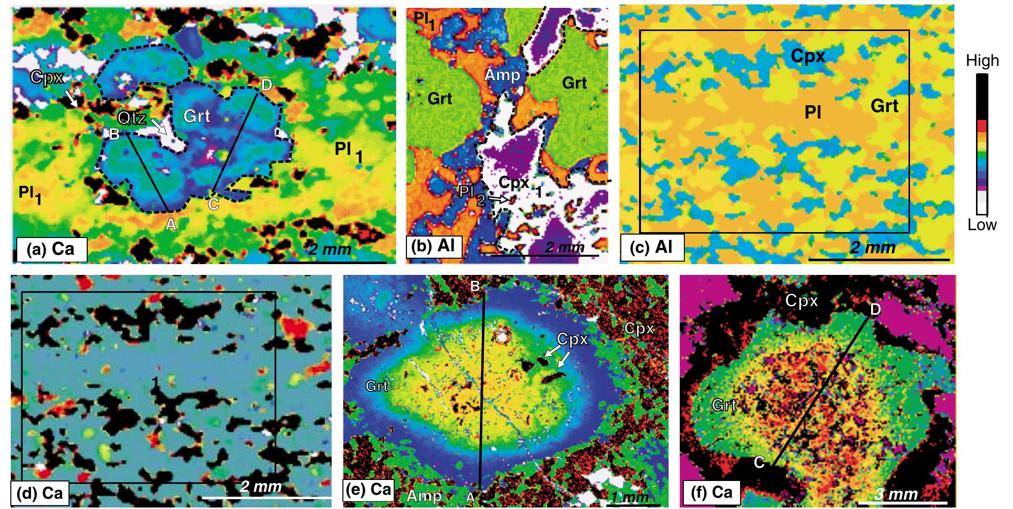 X-ray maps (for analytical techniques, see appendix).