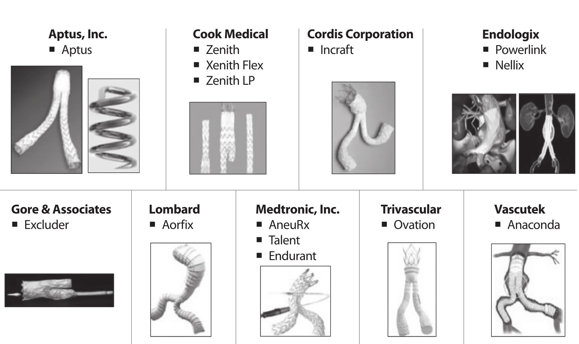 Aaa stent-graft families. reprinted with permission from hmp
