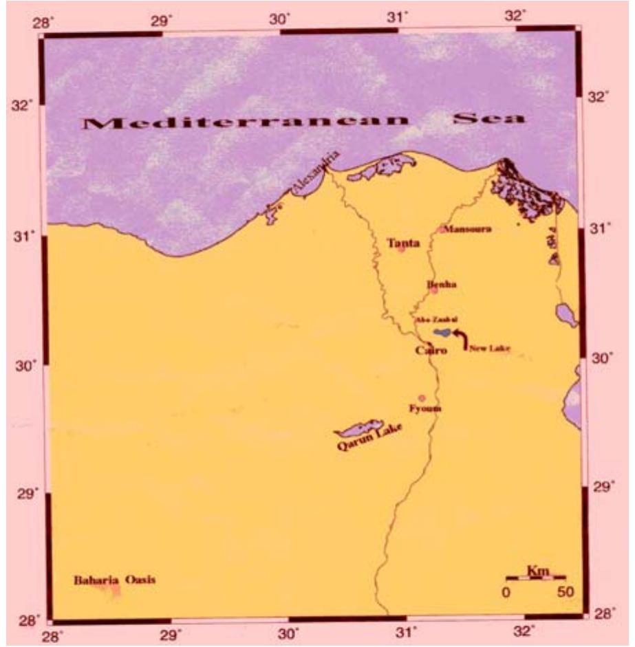 (1). map of northern egypt showing the location of abu