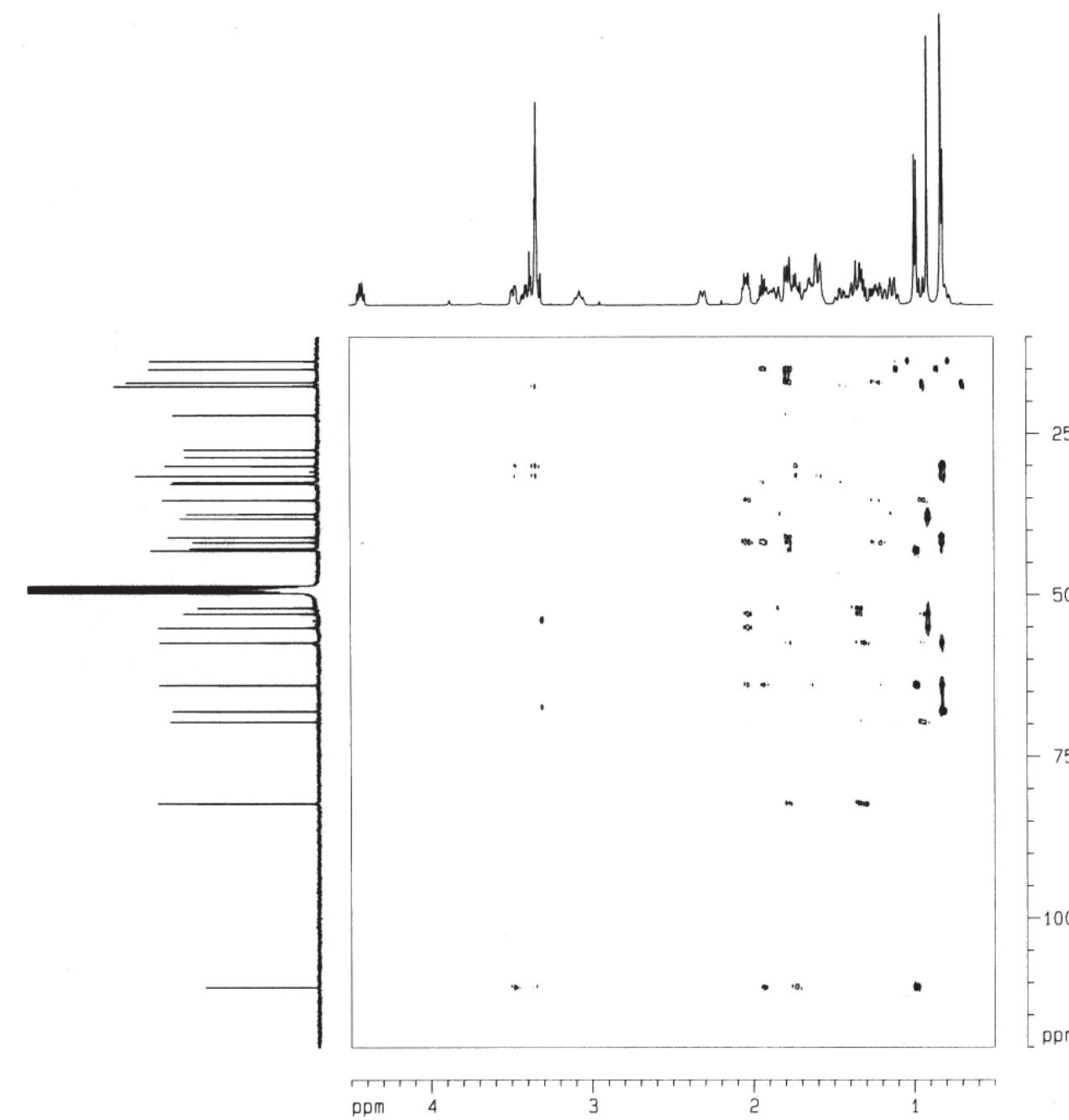 S7. hmbc spectrum ('h nmr: 500 mhz, '*c nmr: 125 mhz,