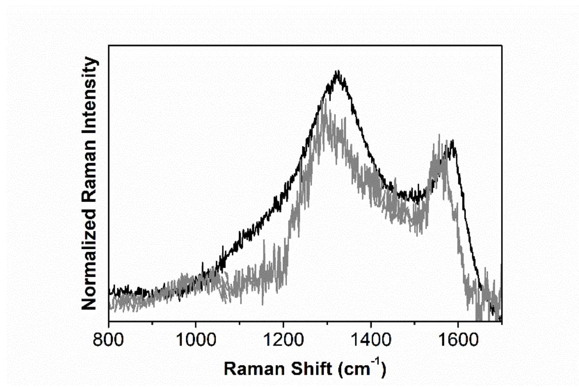 A3.9. raman spectra of carbon black reference (grey) and