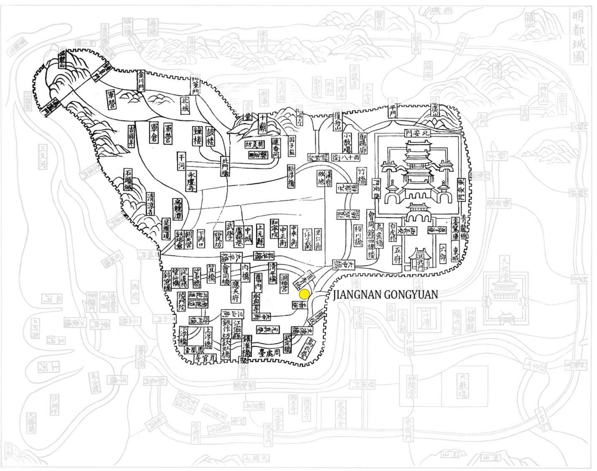 I.4: map of nanjing in ming dynaty fig. i.4: map of nanjing