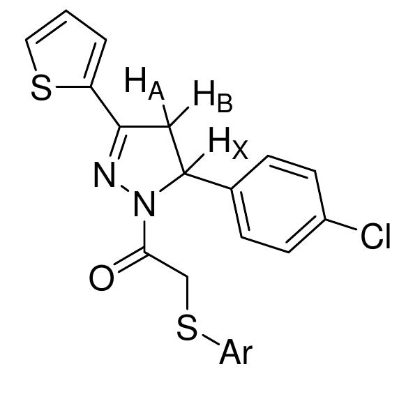 In the 'h-nmr spectra of the compounds, the ch? protons of
