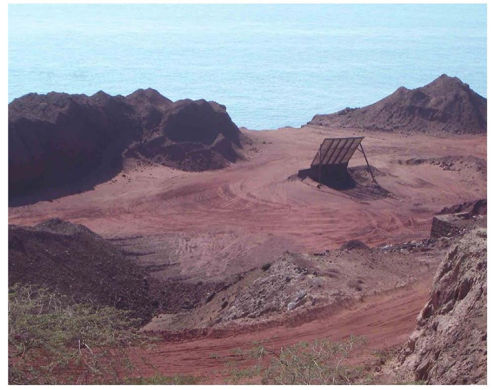 A layout of ochre mine of hormoz island. figure 10. ripple