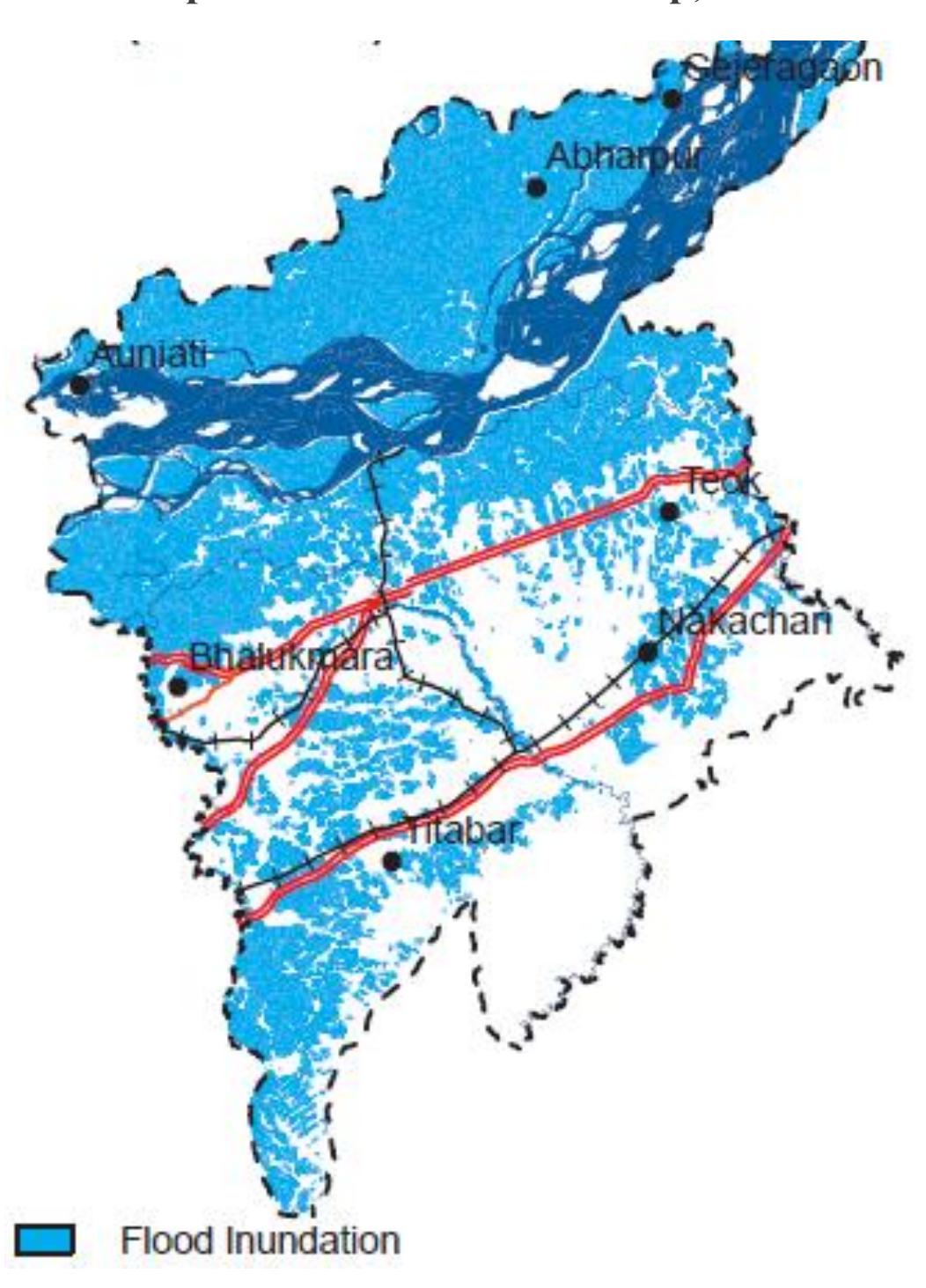Source map 5 and 5b: flood hazard atlas, assam, 2016 (maps