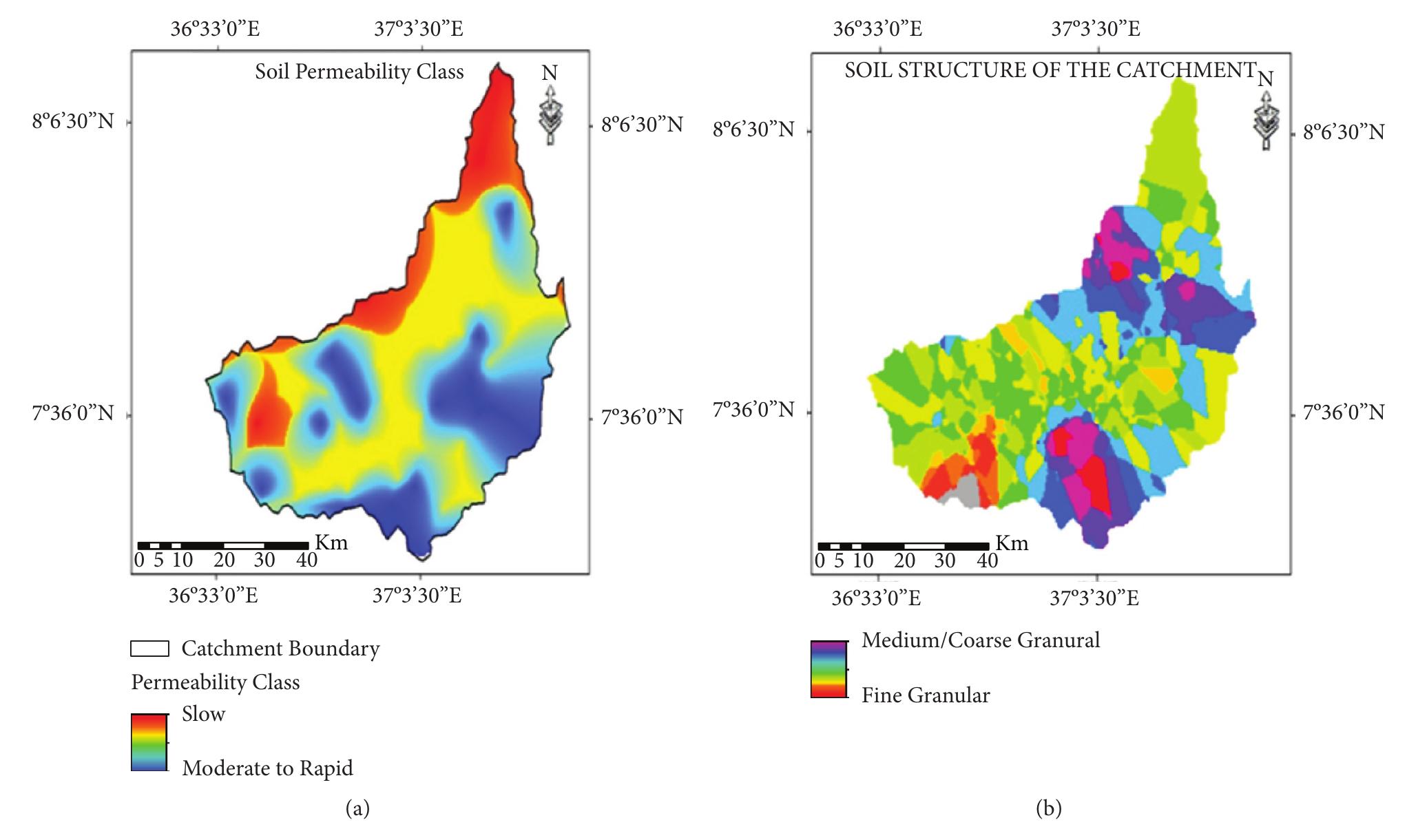 Spatial map of soil organic matter. also covers