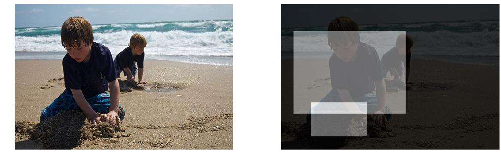 An attention visualization for eve-roi attention