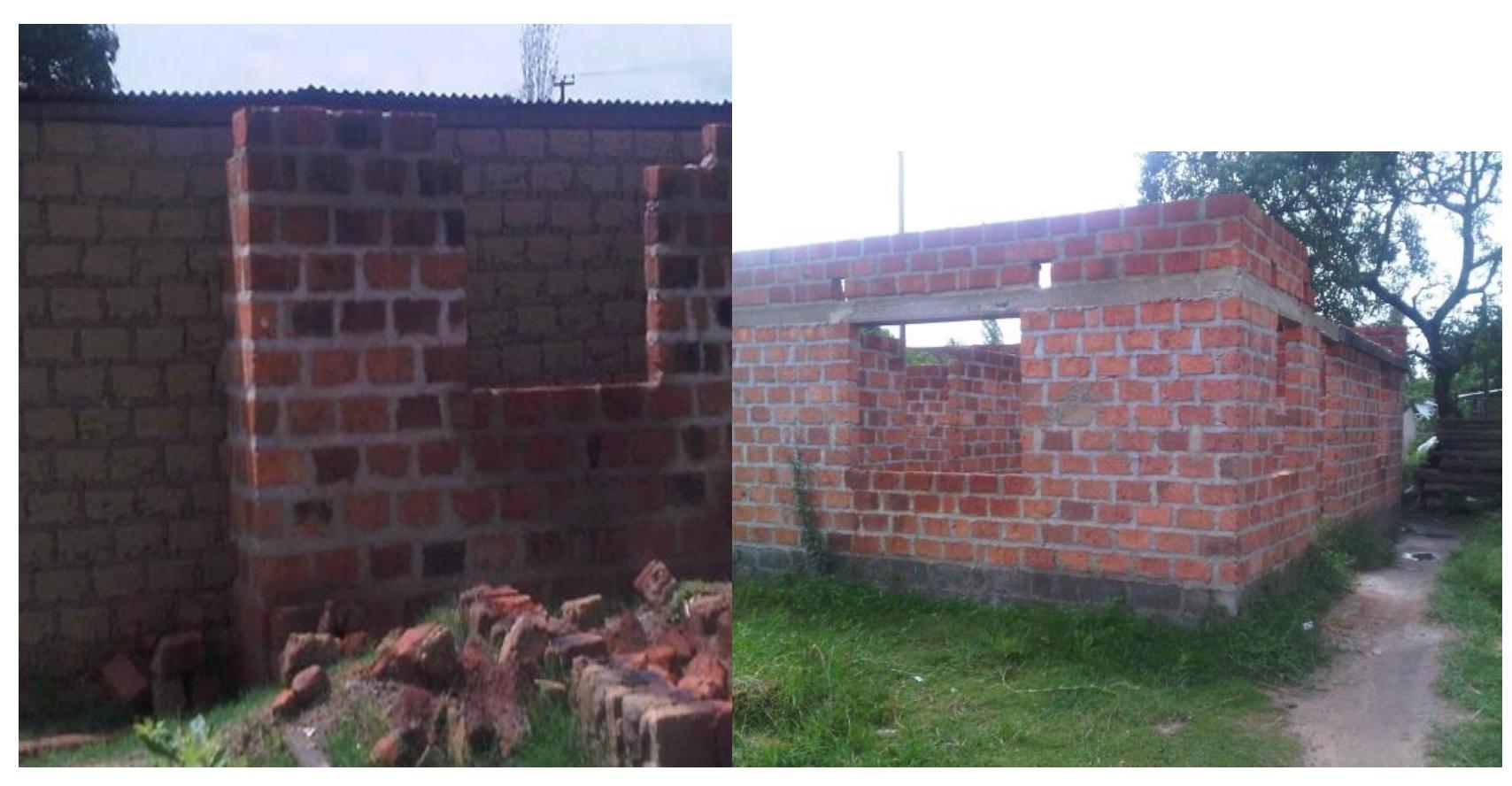 4: extension and demolish and build using burnt bricks