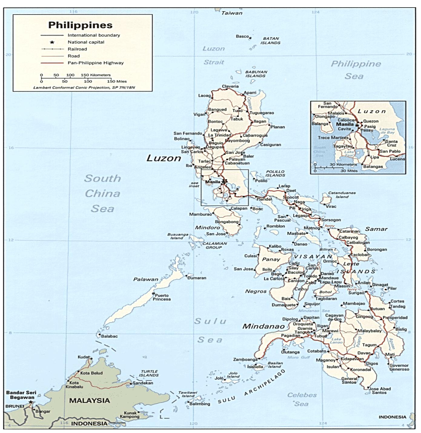 1: map of the philippines (republic of the philippines 2008)