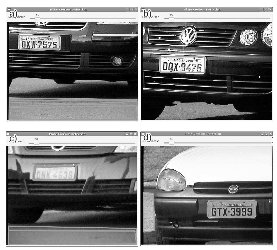 Example of rectangular area detection using opencv.
