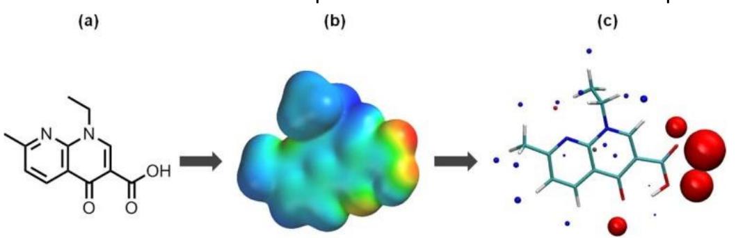 (a) the chemical structure of nalidixic acid. (b) the dft